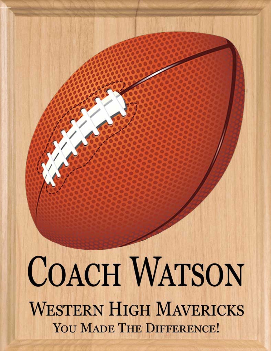 Football Coach Gift Personalized Signable Coach's Sign | Etsy