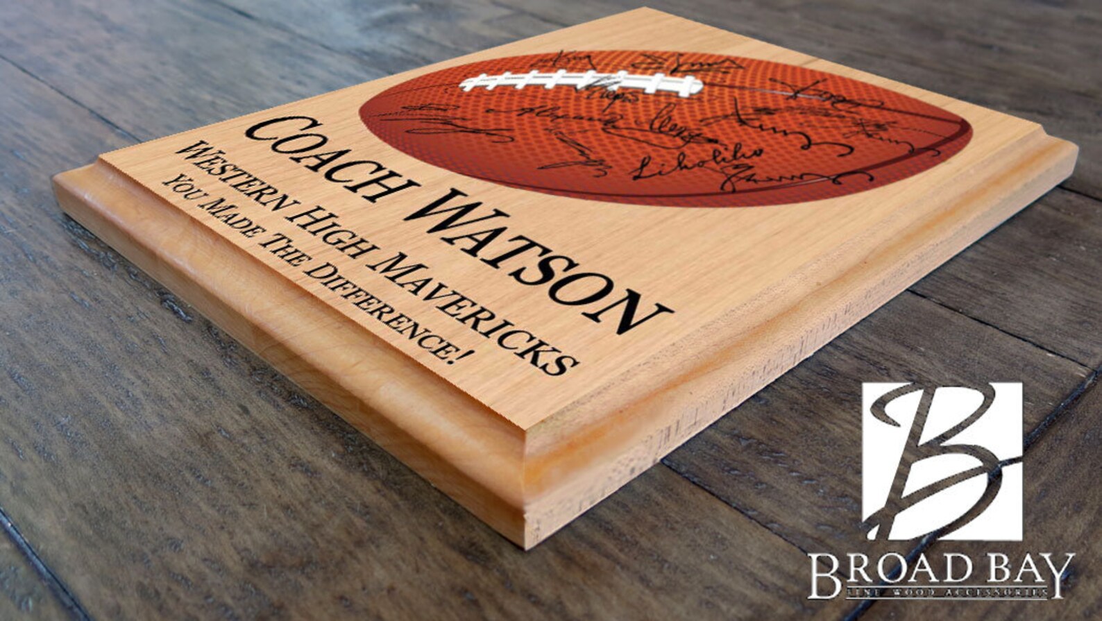 Football Coach Gift Personalized Signable Coach's Sign - Etsy