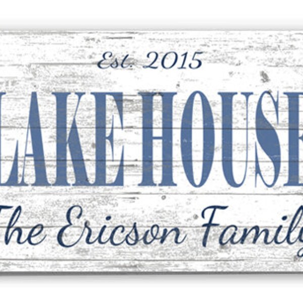 Custom Lake House Sign - Etsy