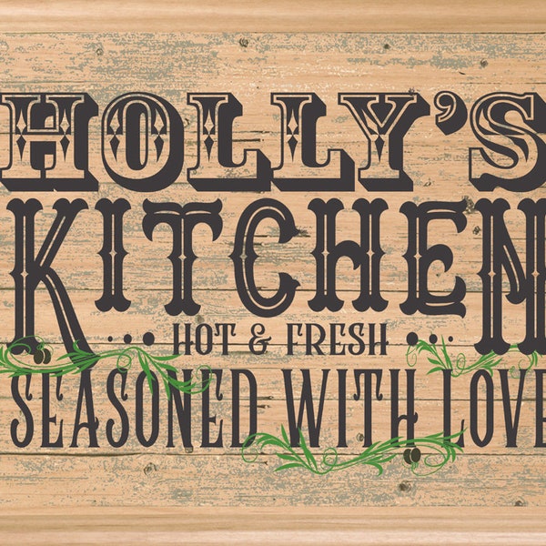 Personalized Kitchen Signs - Etsy