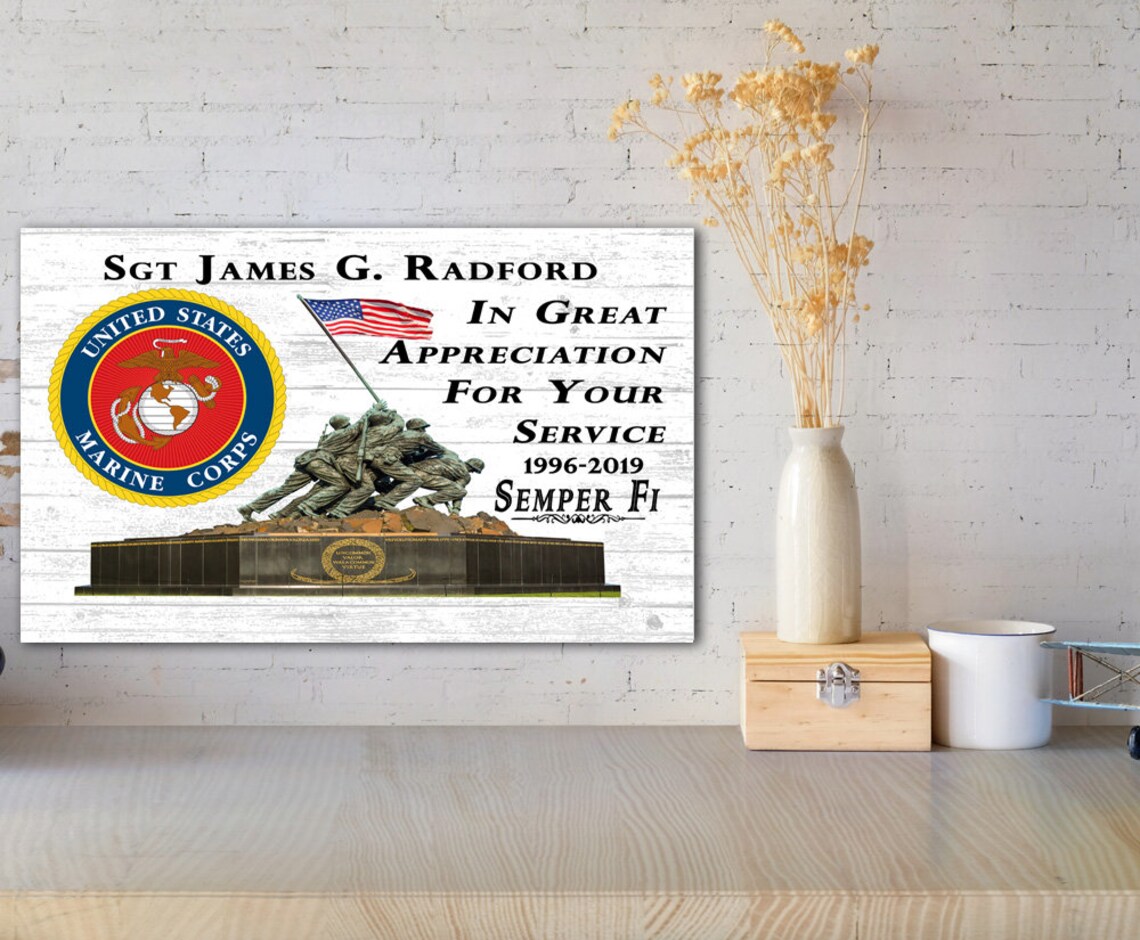 Official US Marine Corps Retirement Gift Personalized USMC | Etsy