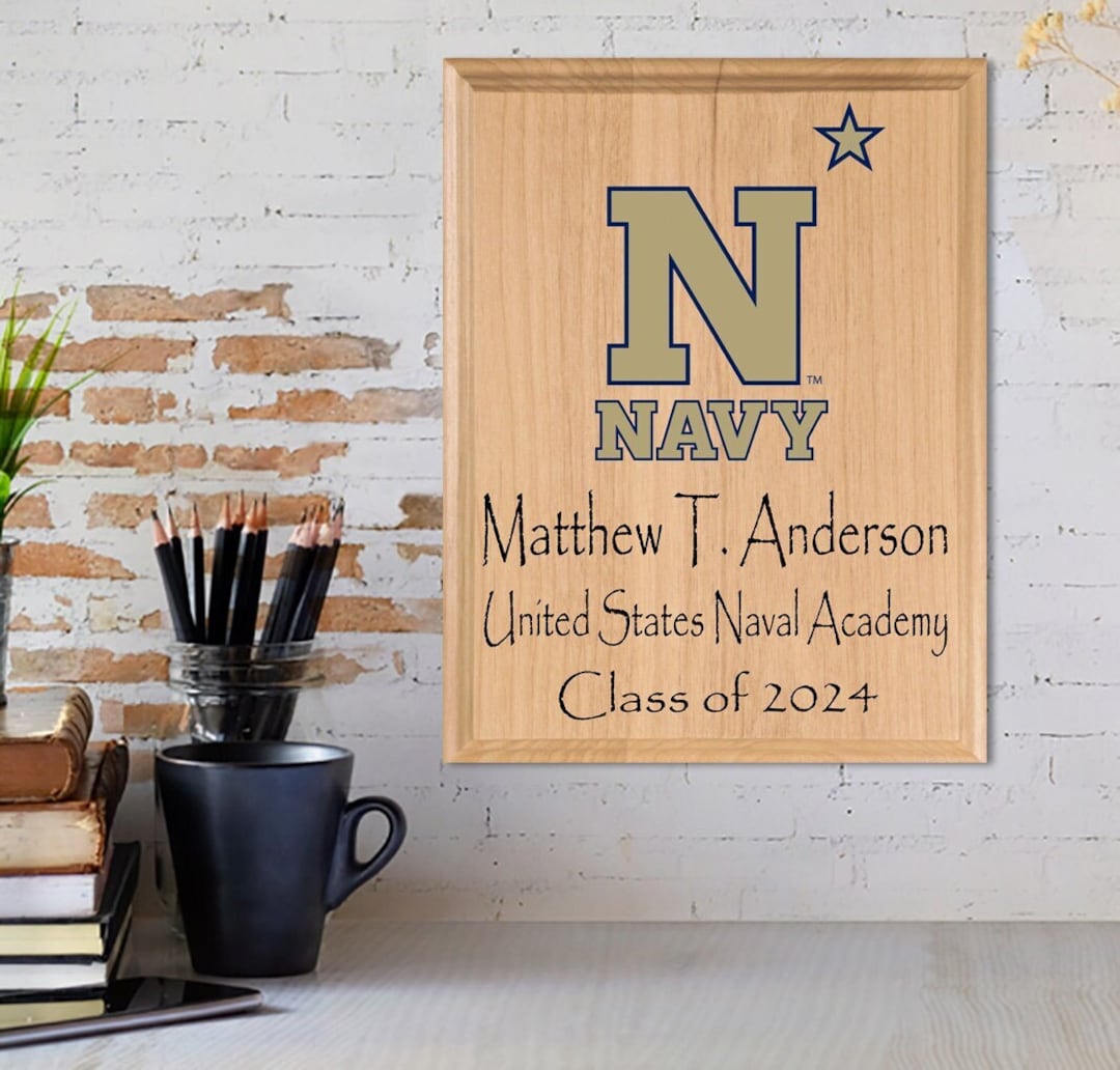 United States Naval Academy Plaque, Class Year Frame or Graduation Gift ...
