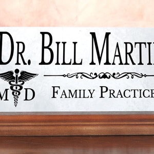 Medical Doctor Desk Name Plate Gift Custom Personalized Office ...