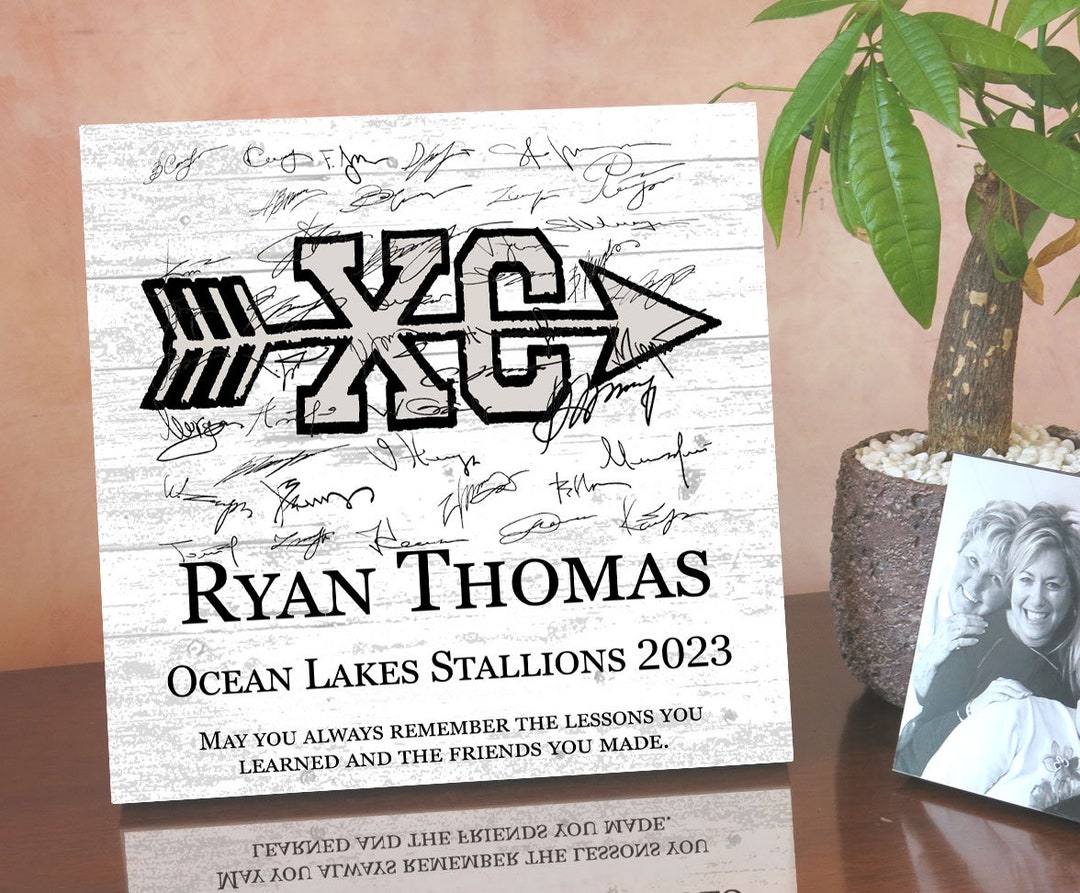 Cross Country Award Plaque - Senior Season End Gift or Recognition ...