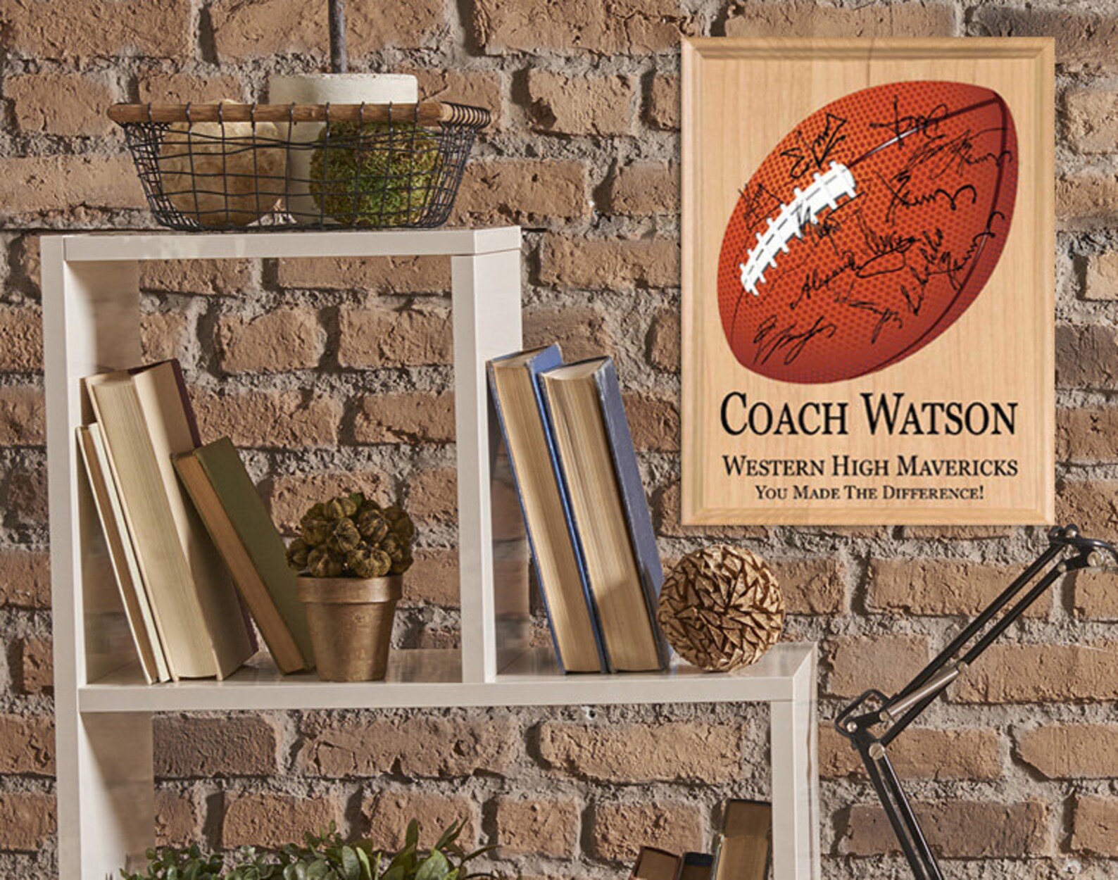 Football Coach Gift Personalized Signable Coach's Sign | Etsy
