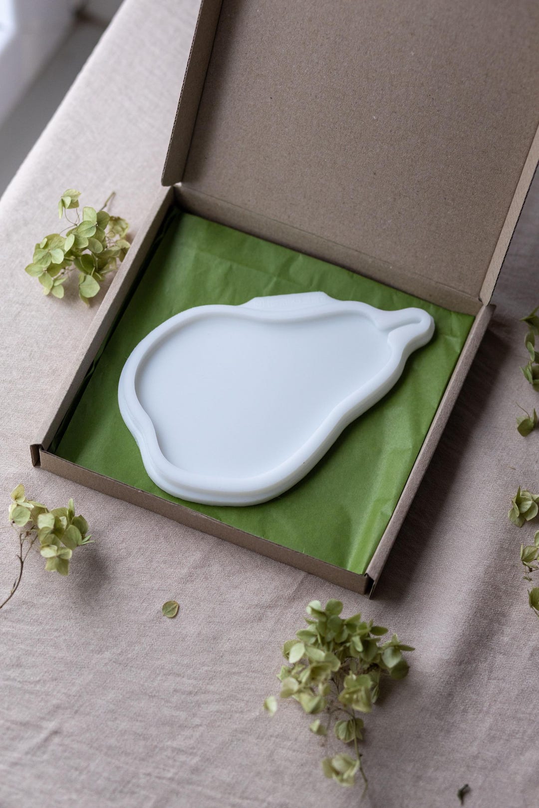 Pear-shaped Silicone Mold – Glossy Finish, 6mm Deep – for Resin, Clay ...