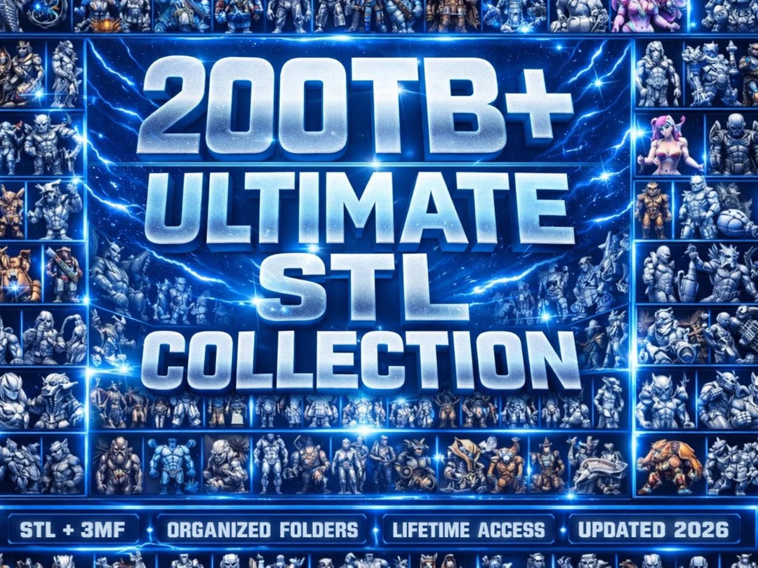 2,000,000 STL Files for 3D Printing | Massive Printable Models Bundle ...