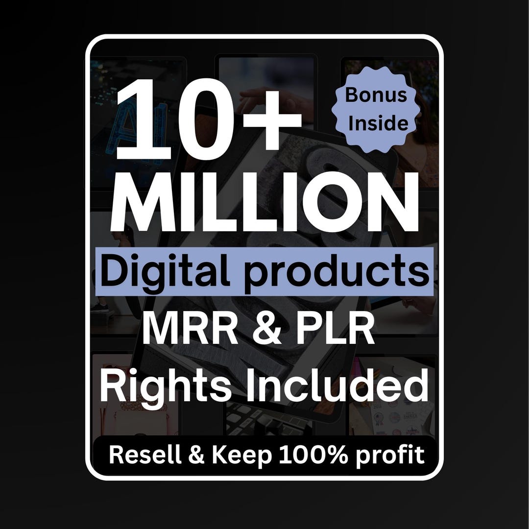 10 Million+ Ultimate PLR MRR Bundle Ideal for Passive Income | Plr Mrr ...