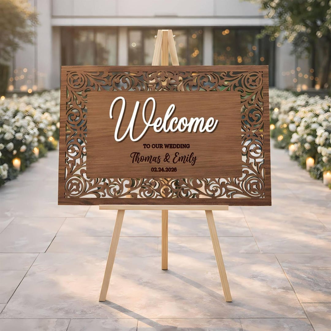 Custom Wooden Circle Guest Book Sign, Wedding Guest Book Alternative ...