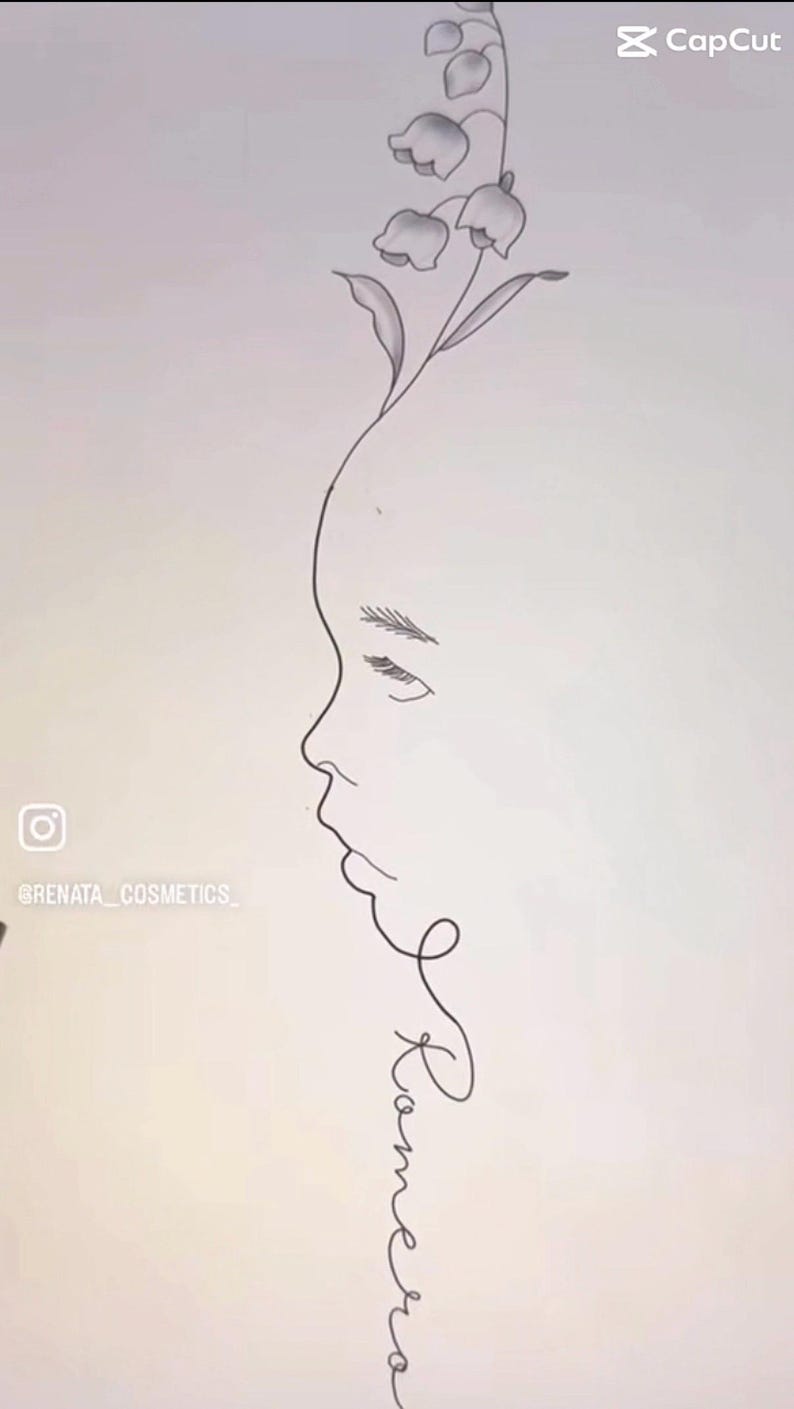 Custom Fine Line Tattoo Design From Photo | Minimalist One-line ...