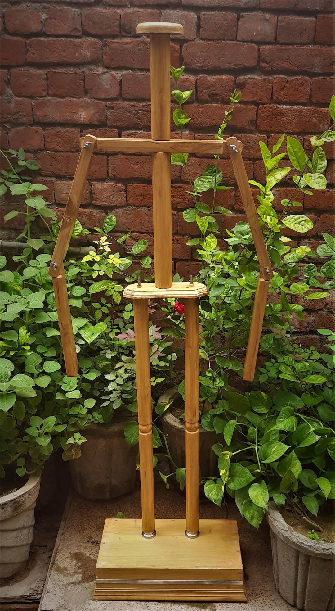 Adjustable Wooden Armor Display Stand – 4.5ft Mannequin for Medieval ...