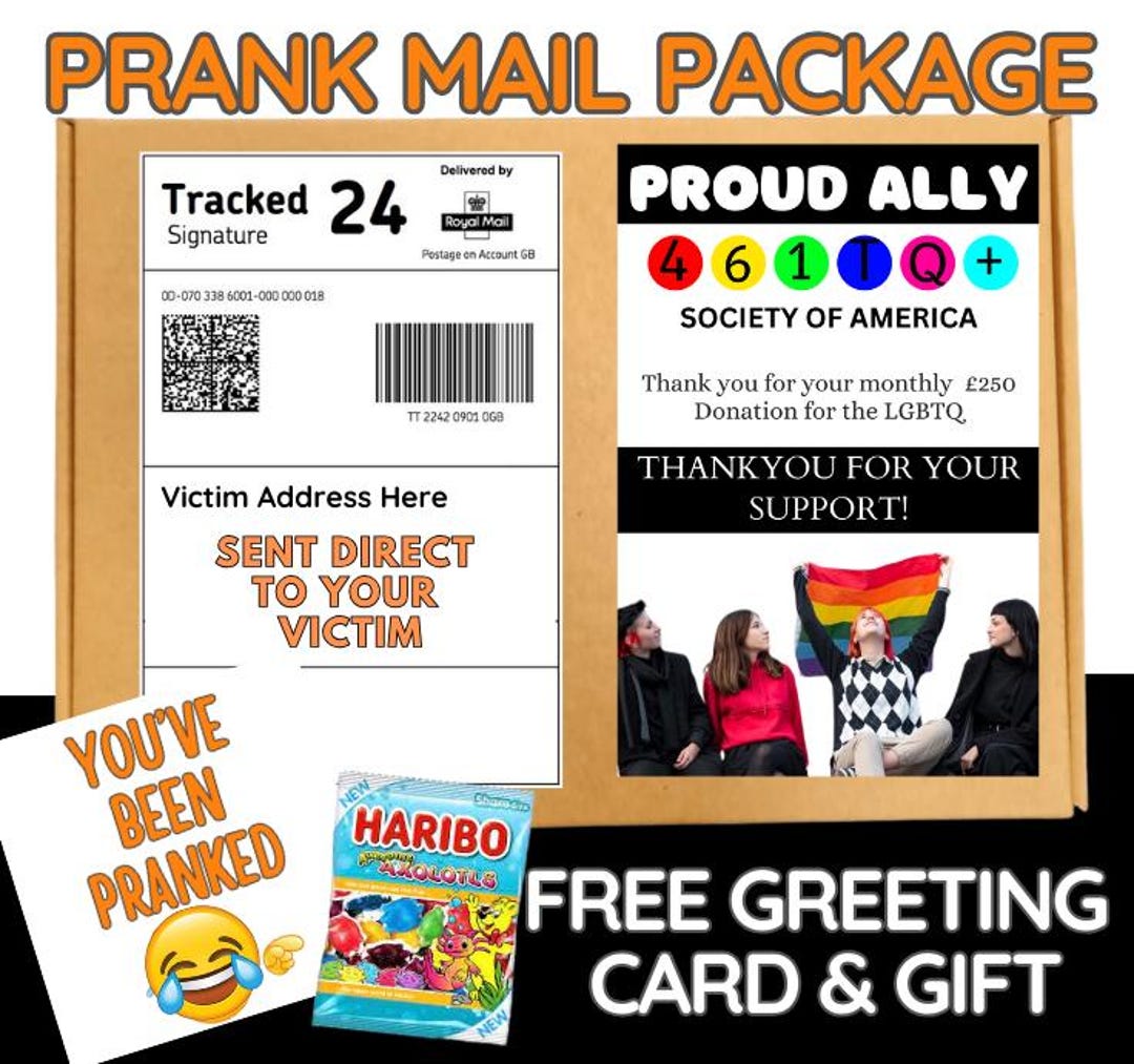 Prank Mail Package: Funny Gag Gift Sent Directly to Victim - Etsy