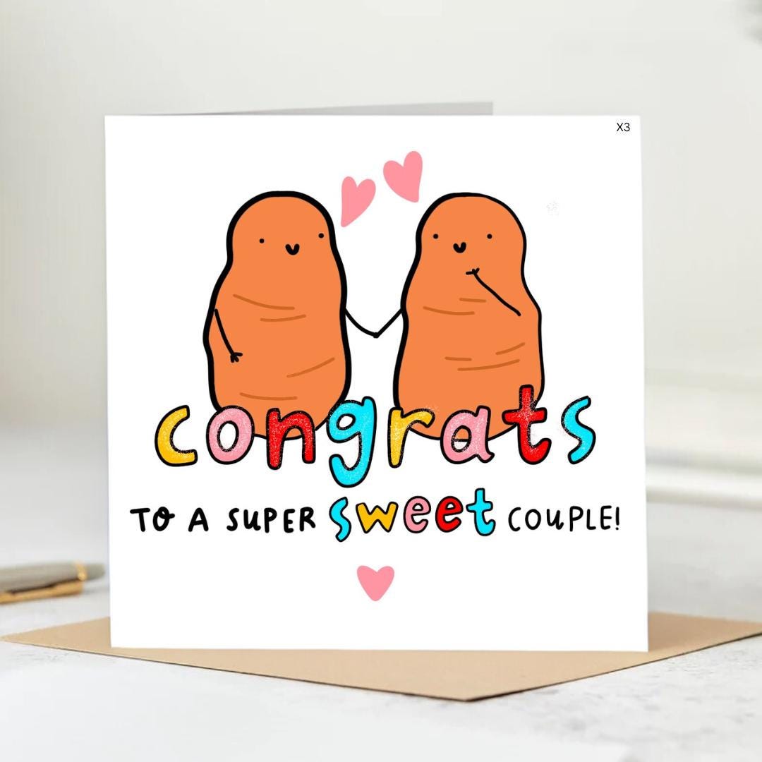 Congrats to a Super Sweet Couple Card - Couple Card, Congratulations ...