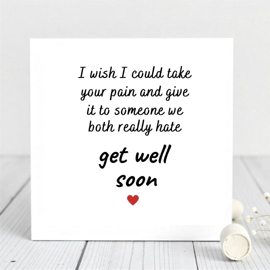Funny Get Well Soon Card: Sarcastic Cheer Up, Humorous Recovery - Etsy