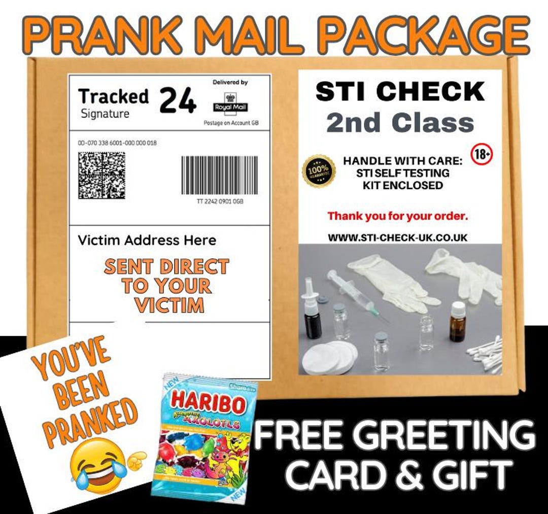 Prank Mail Package: Hilarious Gag Gift With Candy & Funny Card - Etsy