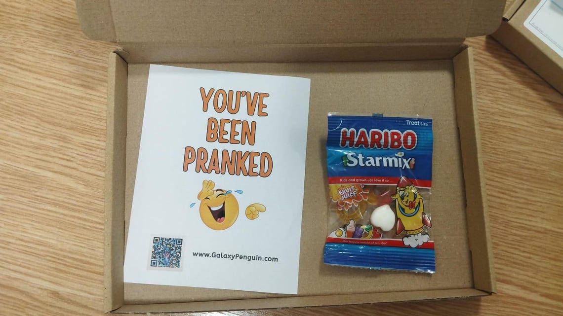 Anonymous Prank Mail Package: Funny Gag Gift With Candy & Card - Etsy