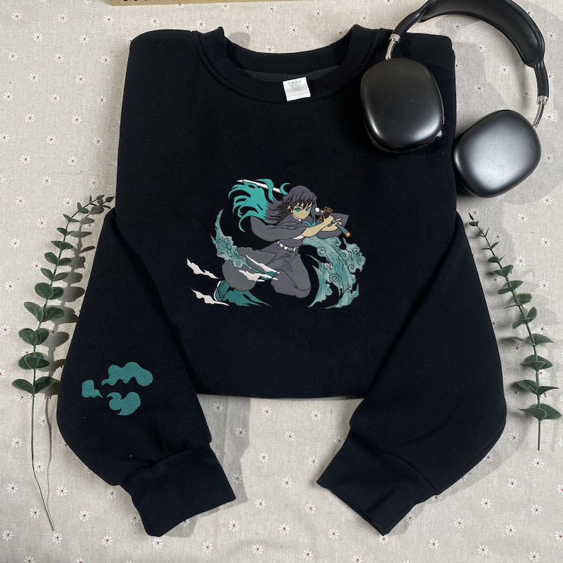 Muichiro Tokito Hoodie, Demon Hunter Anime Manga Fan Apparel, Mist ...