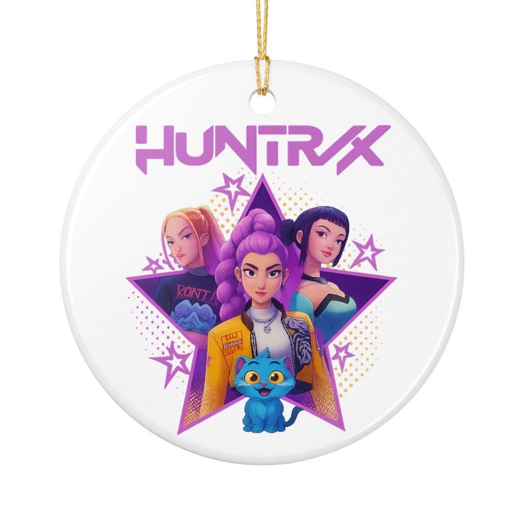 HUNTRX Star Trio Illustration Ceramic Ornament | K Pop Demon Hunters - Etsy