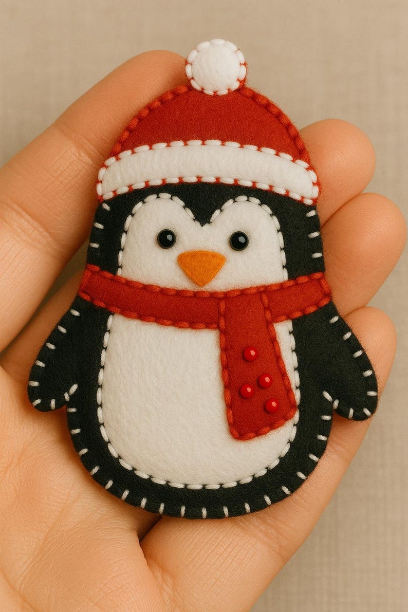 Felt Penguin Easy.pdf Pattern. Create a Cute,simple Felt Toy Using ...
