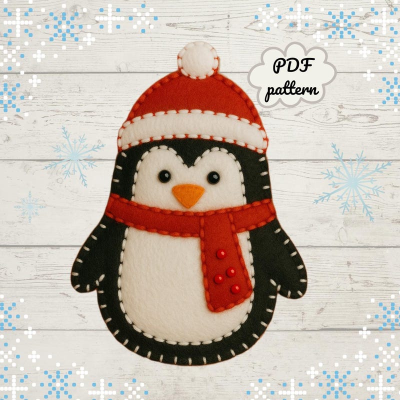Handmade Penguin Felt - Etsy
