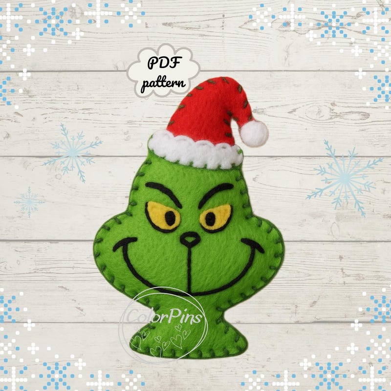 Grinch Toy Sewing Pattern - Etsy