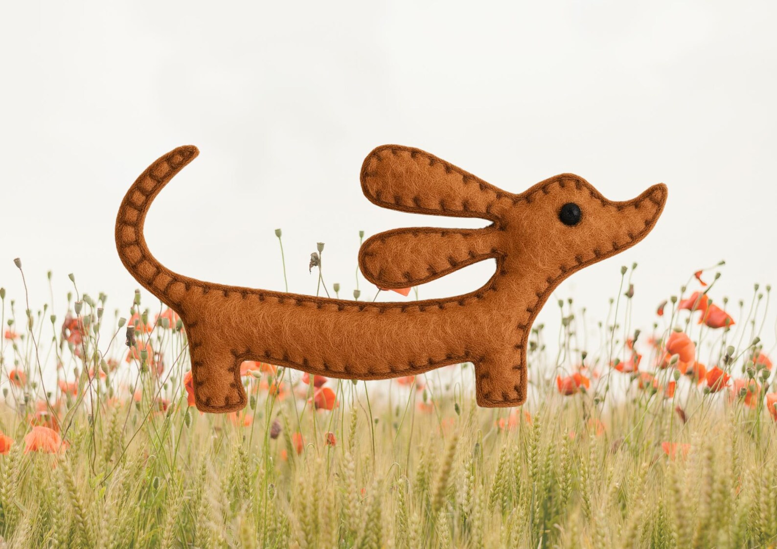 Felt Dog Easy. PDF Pattern . Create a Cute, Simple Felt Toy Using Basic ...