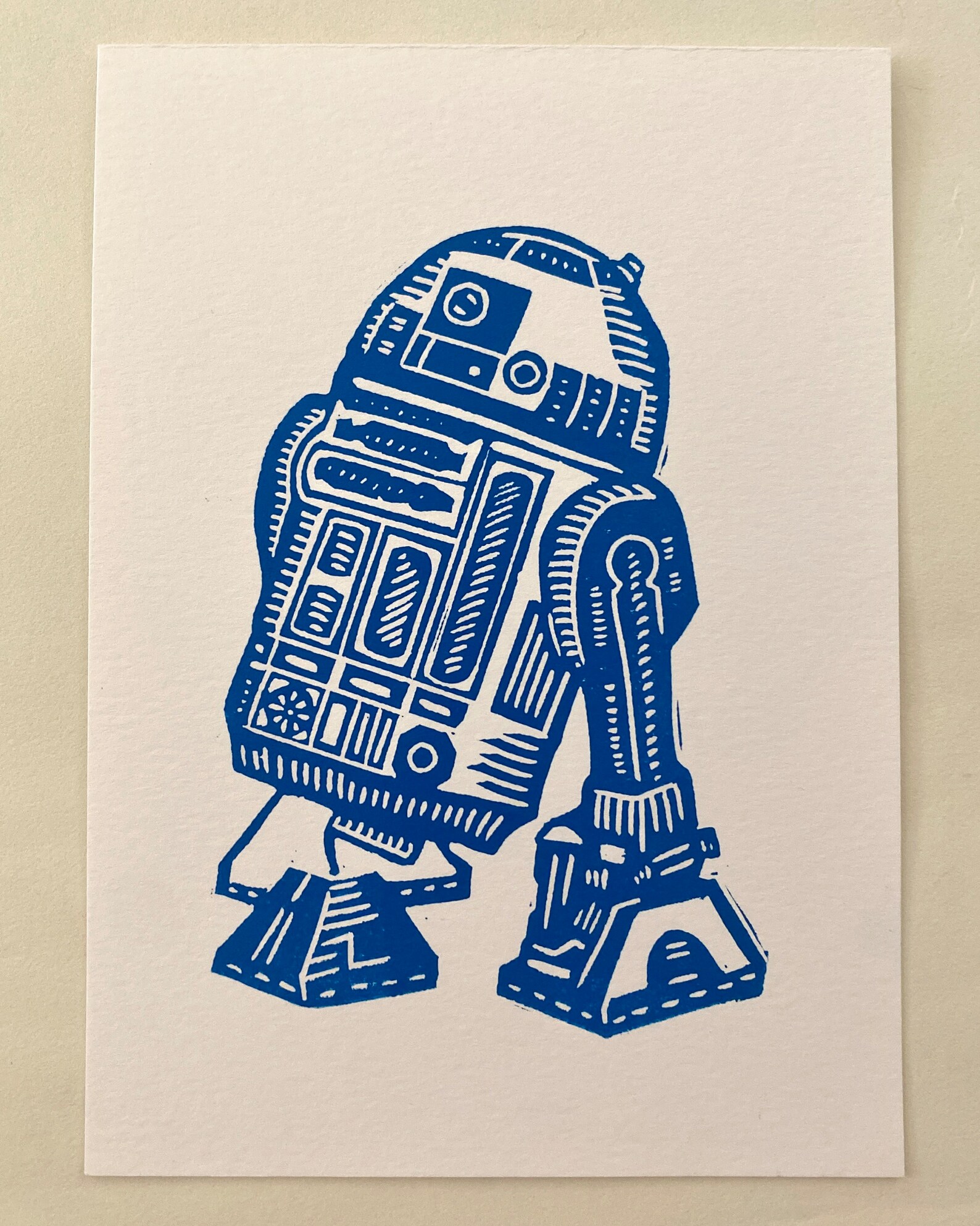 R2-D2 | R5-D4 | Droids Block Print | Linocut Relief Print - Etsy