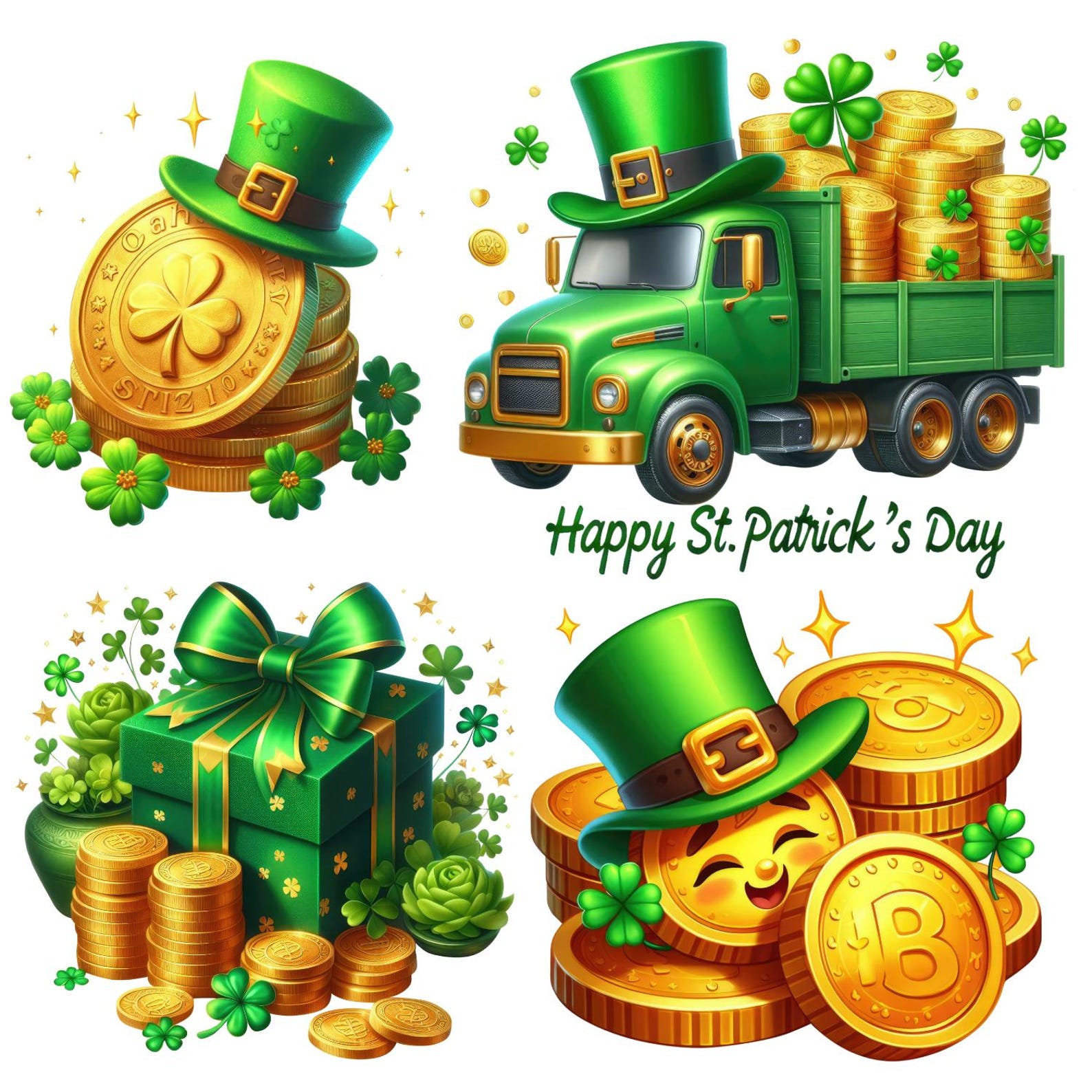 20 PNG Cute Leprechaun Clipart, St. Patrick's Day Clipart PNG, St ...
