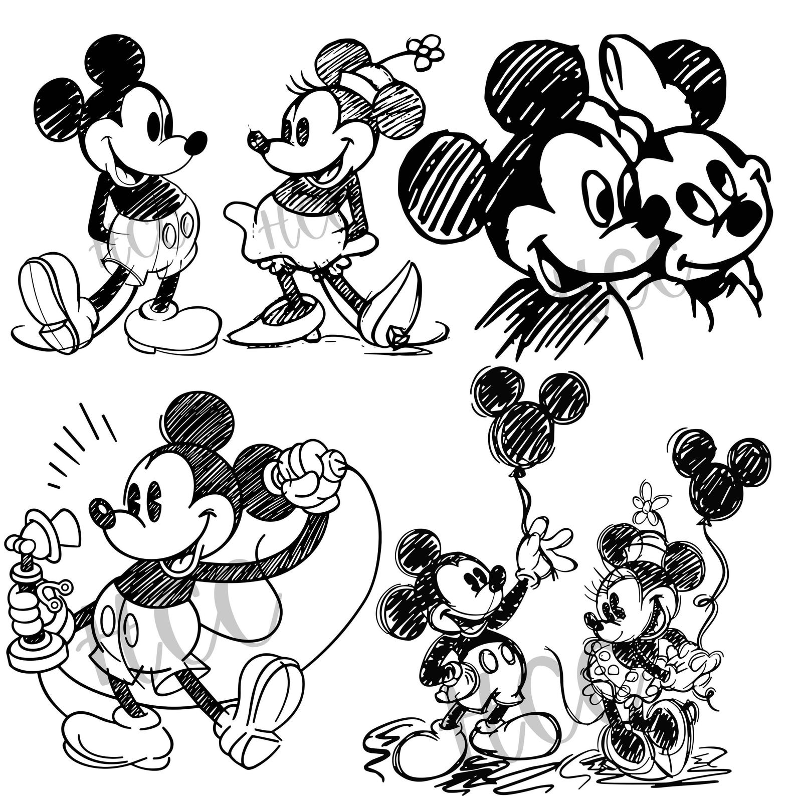 Mouse Sketch Svg Png, Family Vacation Instant Download, Printable ...