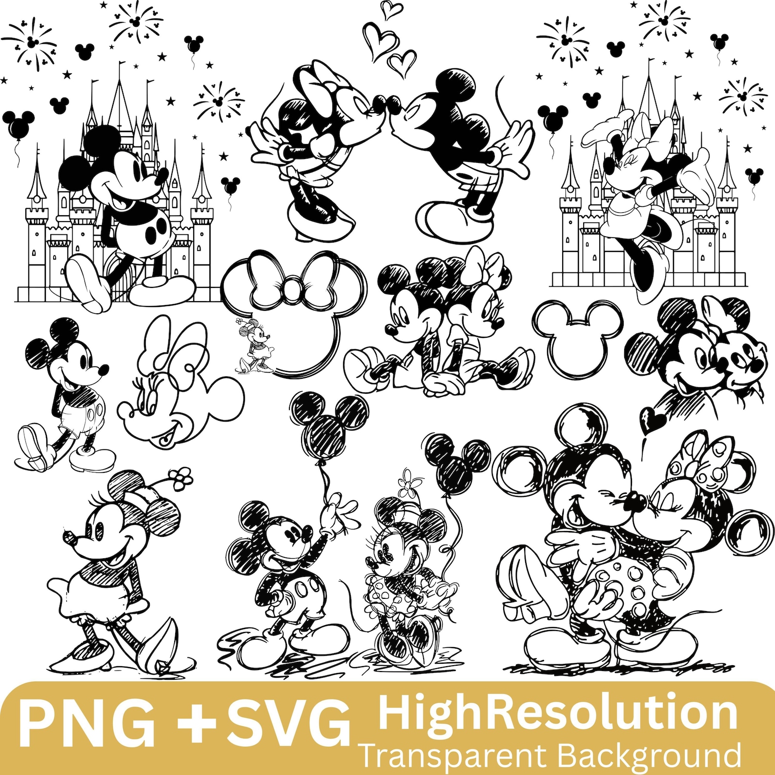 Mouse Sketch Svg Png, Family Vacation Instant Download, Printable ...