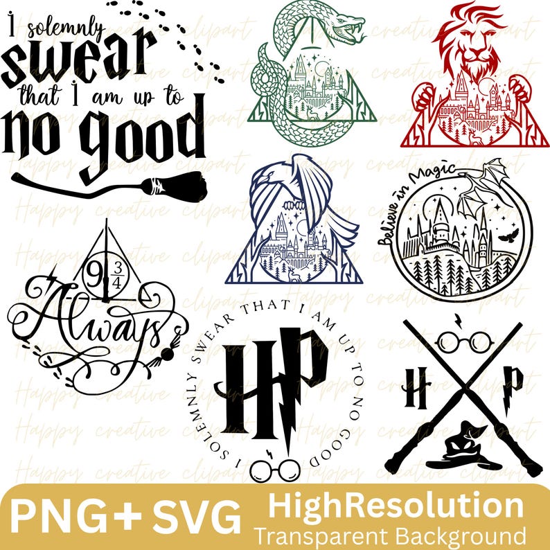Magic World SVG Bundle , Wizard Svg, Owl Svg, Castel Svg, HP Svg, Cut ...