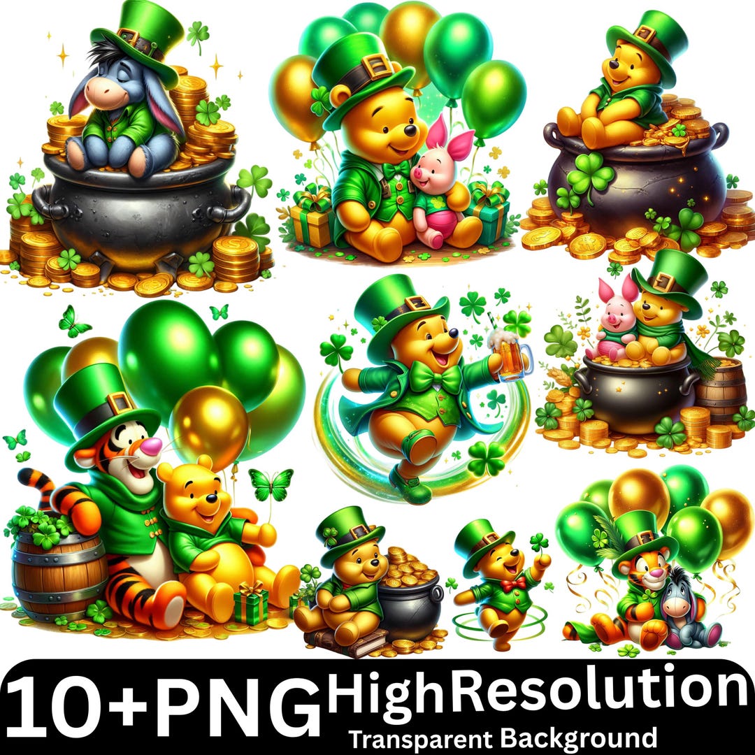 Bear St Patricks Day Png, St Patricks Day Png, Lucky Vibes Png ...