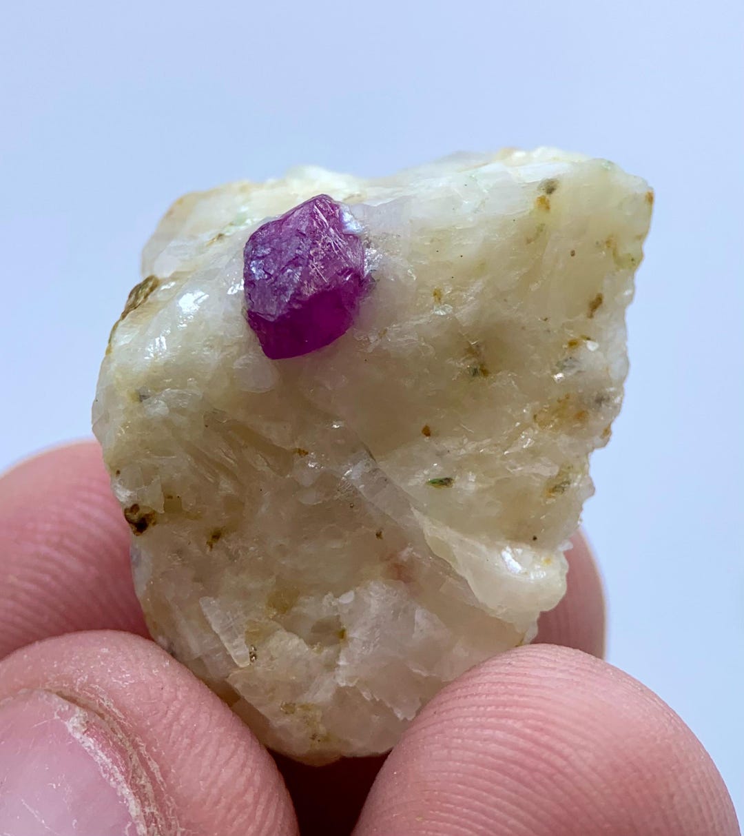 34 Carat Rare Pakistani Ruby in Matrix Raw Pink Corundum Crystal ...