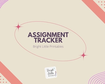Printable Simple Assignment Tracker for Students | Homework & Classwork ...