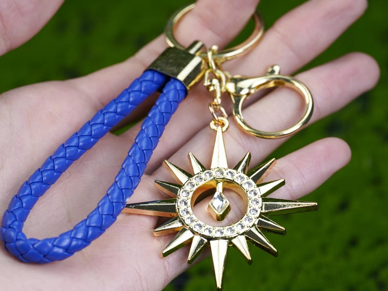 Honkai: Star Rail Phainon Keychain - Symbol Alloy Charm With Blue ...