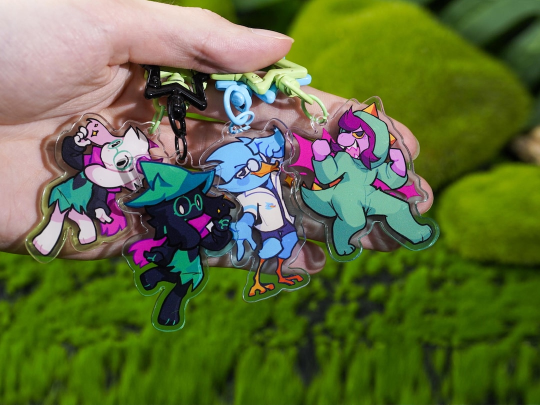 Deltarune Keychains| Deltarune Epoxy Charms|acrylic Keychains,berdiy ...