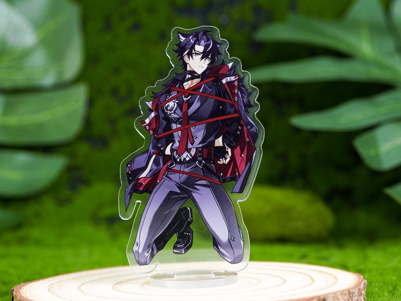 Genshin Impact Wriothesley & Flins 15cm Acrylic Standee Set - Etsy