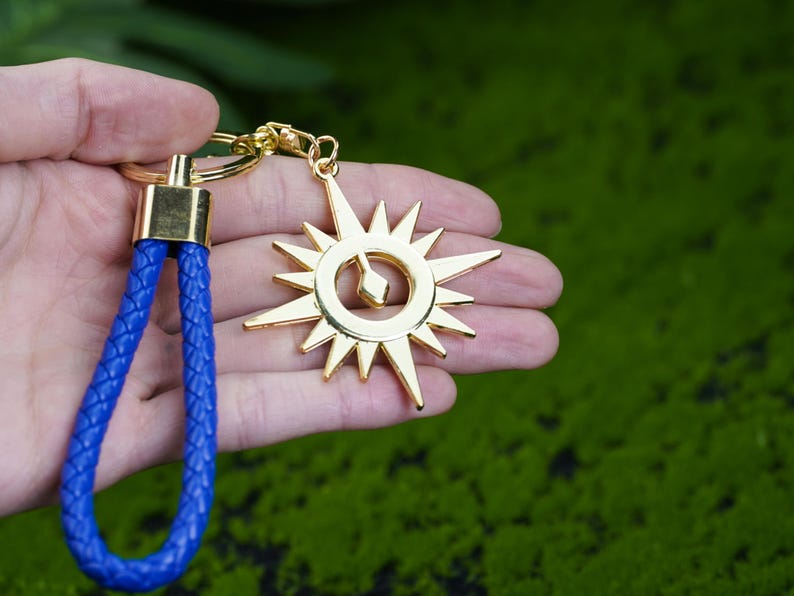 Honkai: Star Rail Phainon Keychain - Symbol Alloy Charm With Blue ...