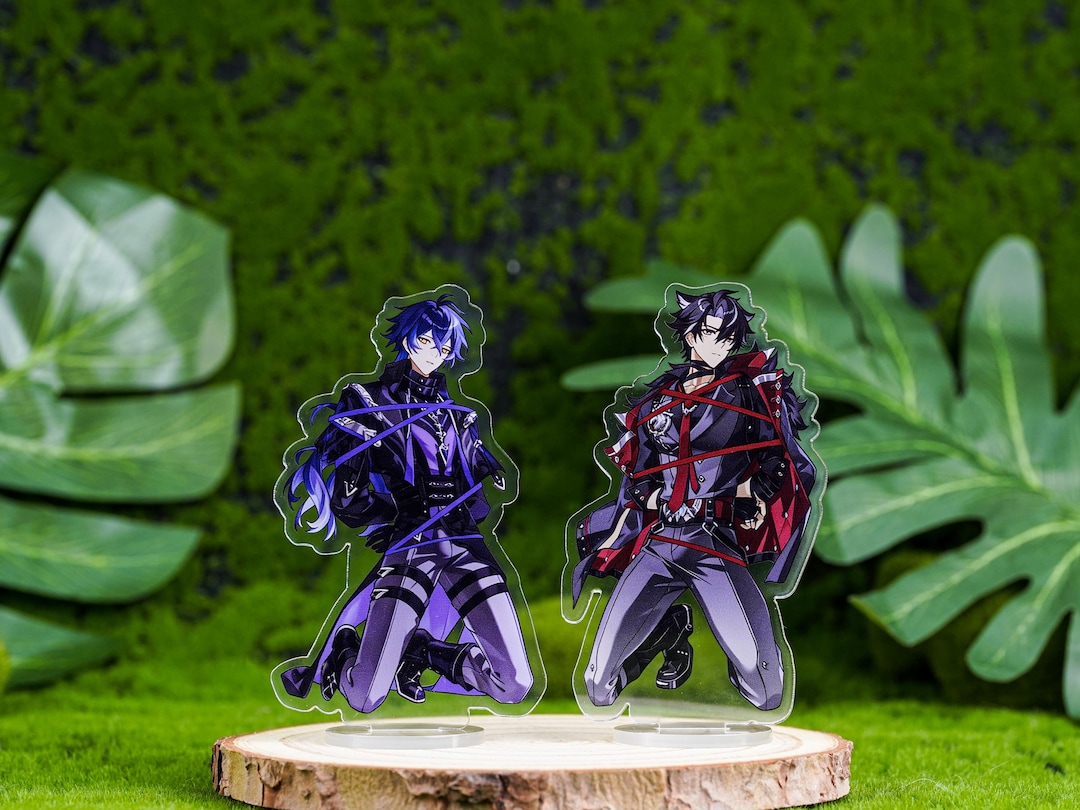 Genshin Impact Wriothesley & Flins 15cm Acrylic Standee Set - Etsy