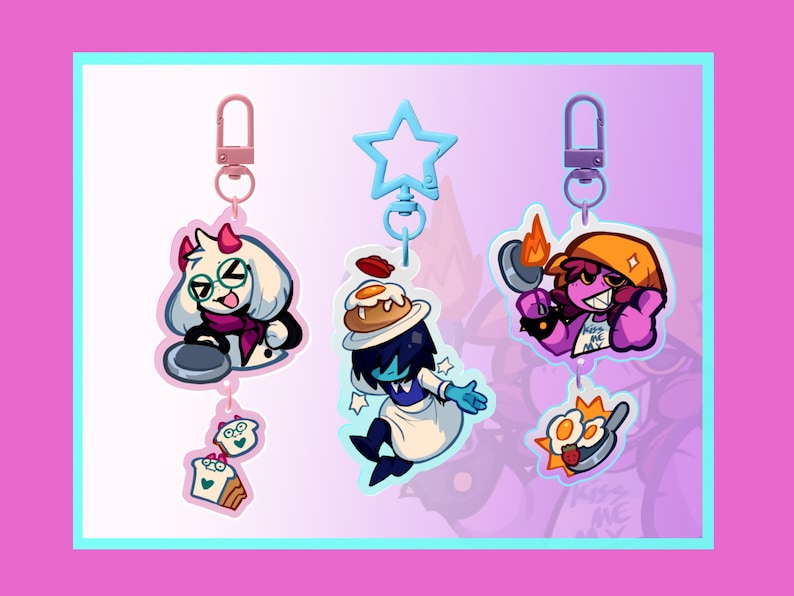 Deltarune-inspired Kitchen Keychain| Deltarune Keychains| Acrylic ...