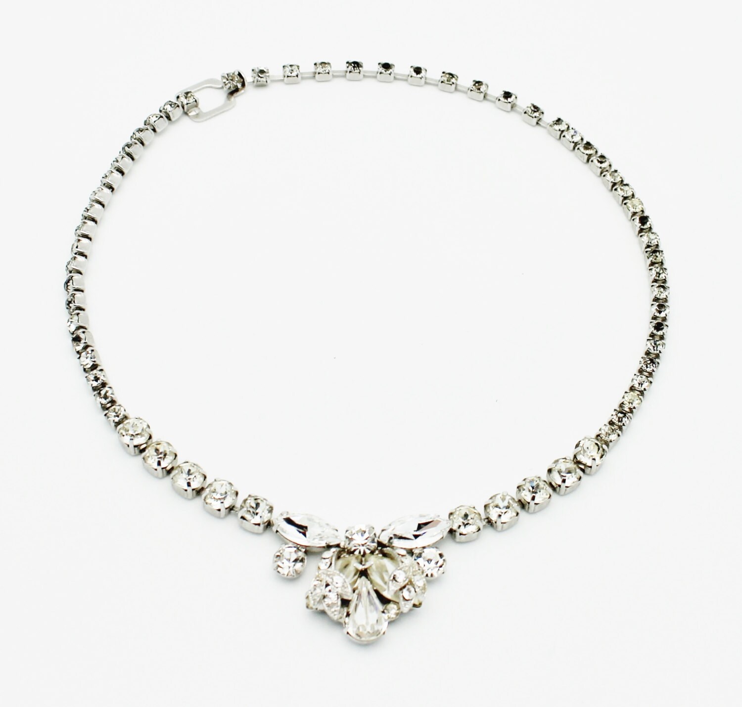 Eisenberg Ice Necklace Clear and Sparkling Rhinestones - Etsy