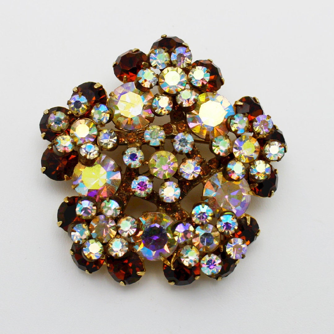 Juliana Flower Sprays Vintage Brooch by Delizza and Elster - Etsy
