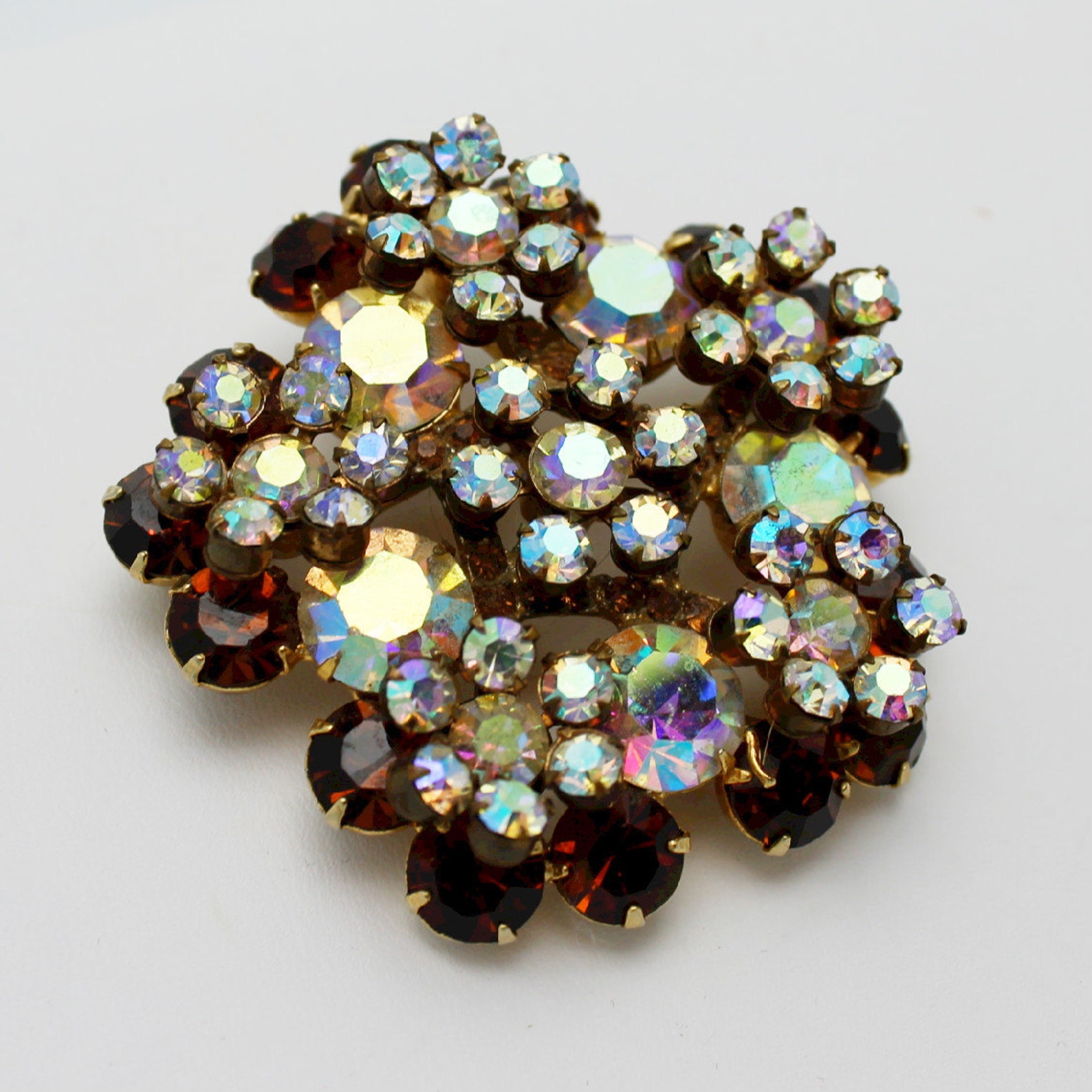 Juliana Flower Sprays Vintage Brooch by Delizza and Elster - Etsy