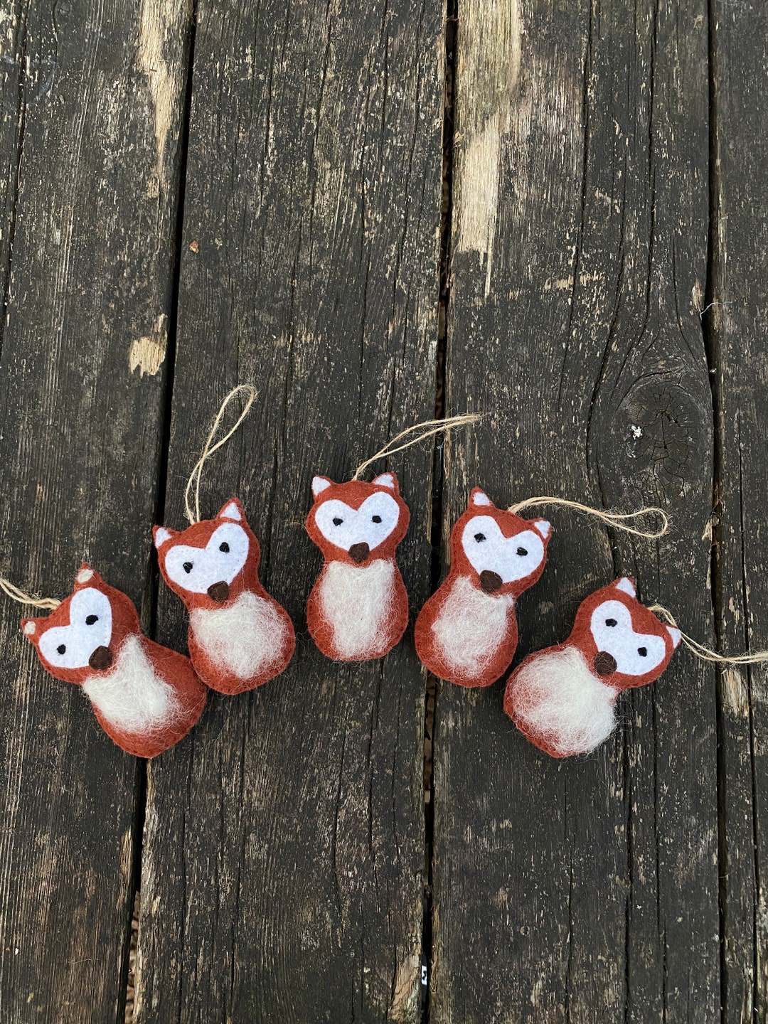 Fox Ornament Christmas Tree Decoration Gift Topper Perfect - Etsy