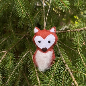 Fox Ornament Christmas Tree Decoration Gift Topper Perfect - Etsy