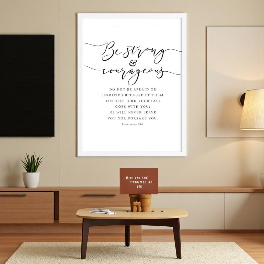 Motivational Bible Verse Poster: Christian Scripture Wall Art - Etsy UK