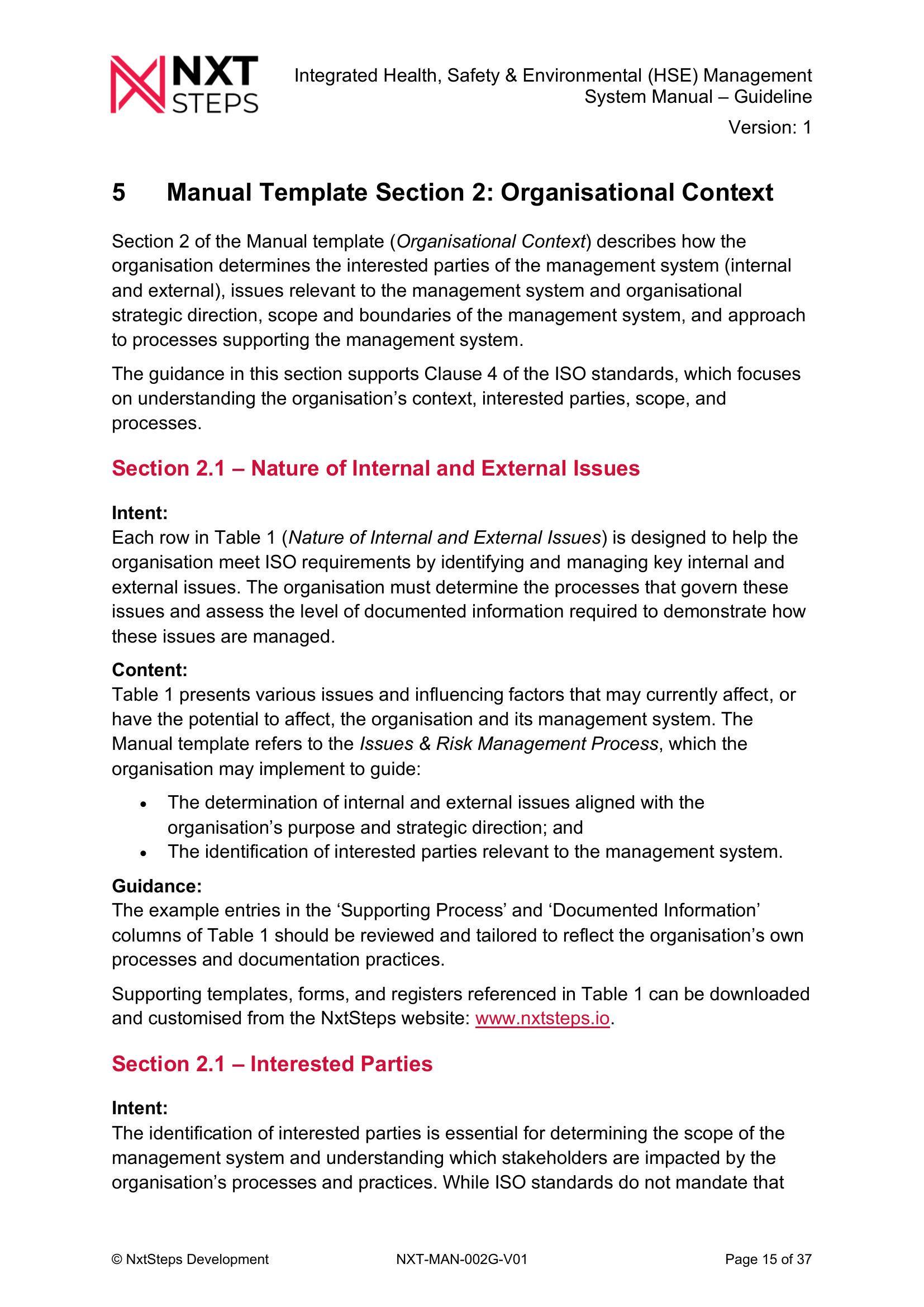 Integrated HSE Management System Manual Template and Guideline – ISO ...