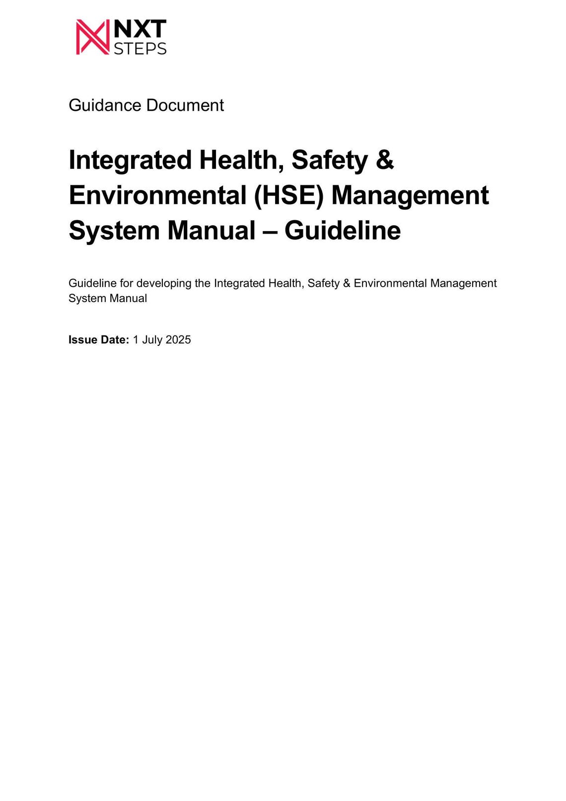 Integrated HSE Management System Manual Template and Guideline – ISO ...
