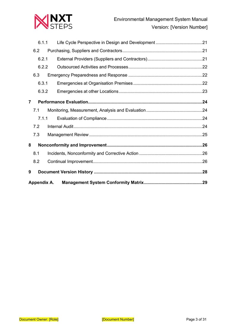 ISO 14001 Environmental Management System Manual Template and Guideline ...