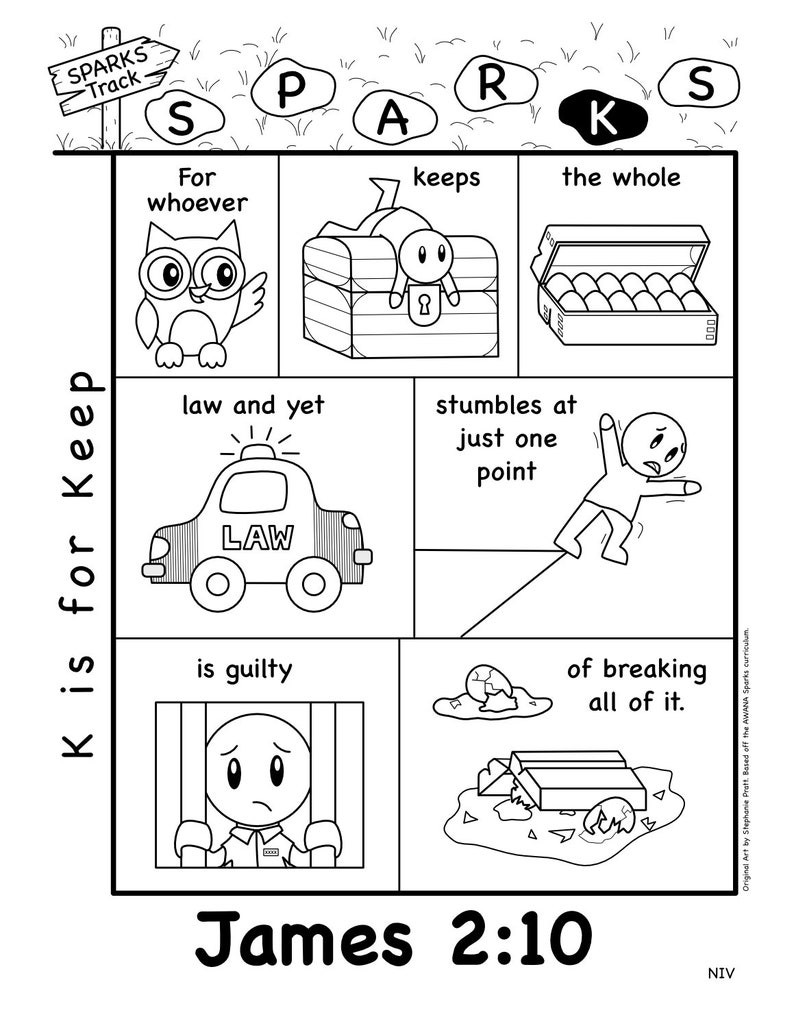Visual Verse Sparks Track Coloring Sheet - Etsy